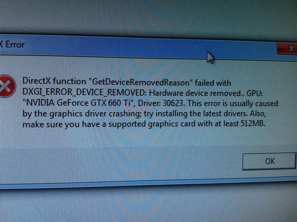 DirectX function "GetDeviceRemovedReason"... Help! | EA Forums - 5896787